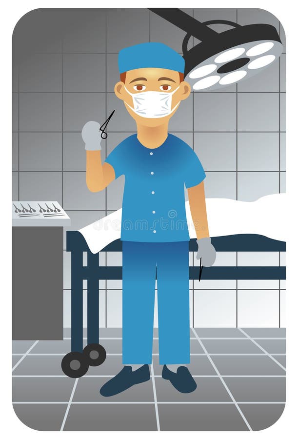 Cirujano ilustración del vector. Ilustración de urgencia - 11621902
