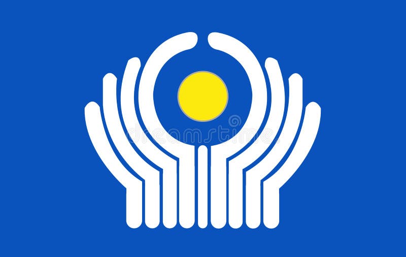 CIS flag stock vector. Illustration of blue, flag, dictator - 8495095