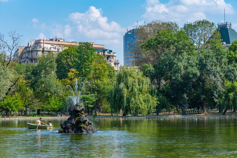 Cismigiu Park in the Center of Bucharest, Romania Stock Photo - Image ...