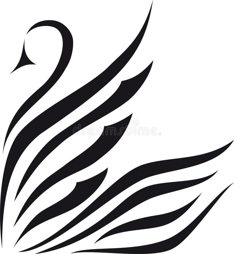 Cisne del vector ilustración del vector. Ilustración de fauna - 11618782