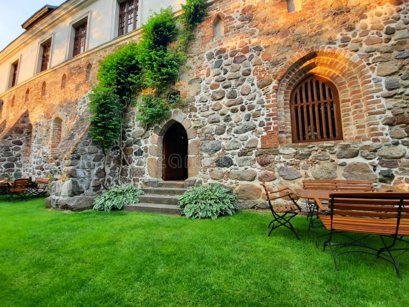 Cistercian Monastery Hotel in Cedynia Stock Photo - Image of house ...