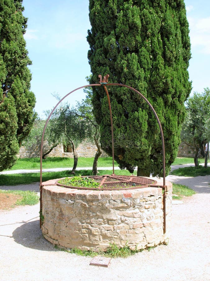 The Cistern stock photo. Image of stones, tree, cistern - 5296424