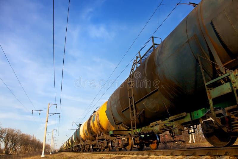 Cistern by rail stock image. Image of summer, industry - 17947689