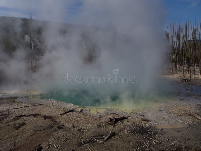 Cistern Spring stock image. Image of geyser, wyoming - 53805857