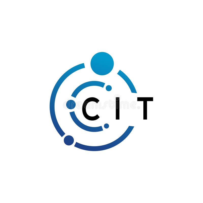 CIT Letter Logo Design on White Background. CIT Creative Initials ...