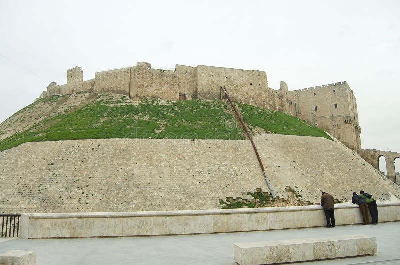 The Citadel of Aleppo - Syria Editorial Stock Image - Image of wall ...