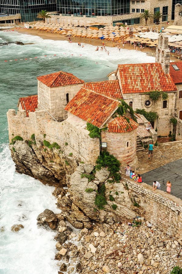 The citadel of Budva editorial photography. Image of architecture ...