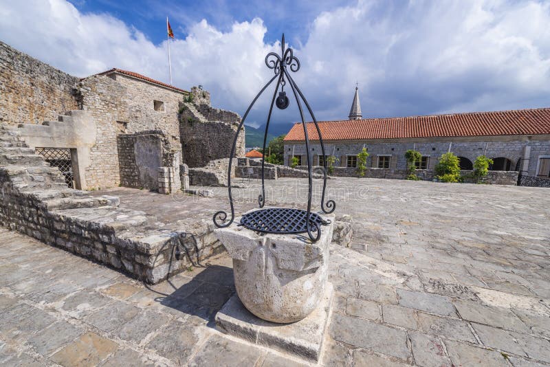 Citadel in Budva stock image. Image of roof, castle - 107148393