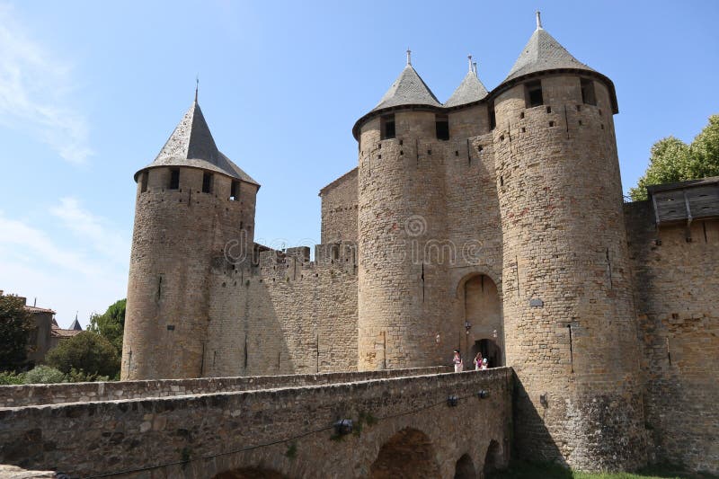 The Citadel of Carcassonne in France Editorial Stock Photo - Image of ...