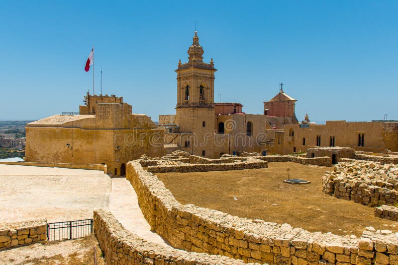 Citadella Gozo stock image. Image of europa, castello - 222079095