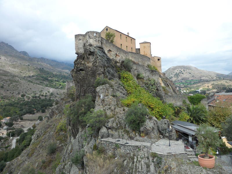 Citadelle Sur Le Promontoire Rocheux Image stock - Image du falaise ...