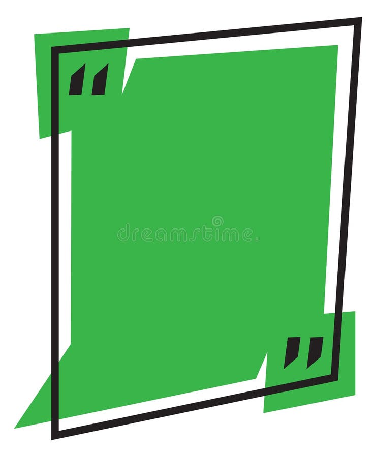 Citation Box Frame. Empty Text Cloud Template Stock Vector ...