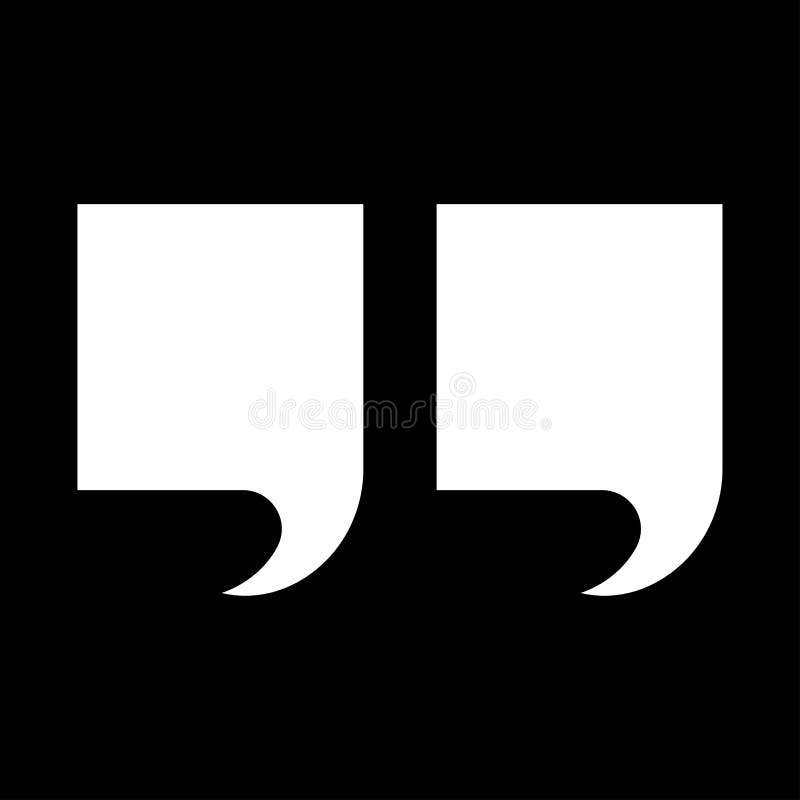 Citation icon. stock vector. Illustration of opinion - 99623307