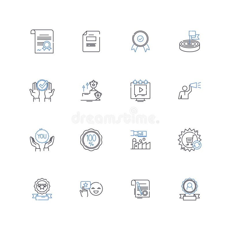 Citations Line Icons Collection. Referencing, Sources, Bibliography ...