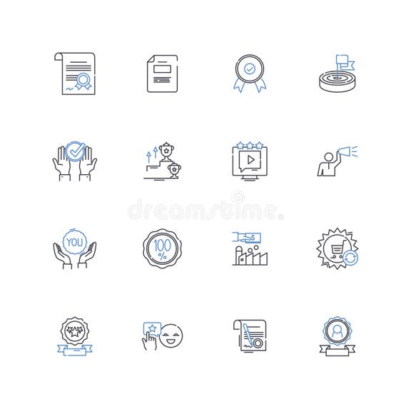 Citations Line Icons Collection. Referencing, Sources, Bibliography ...