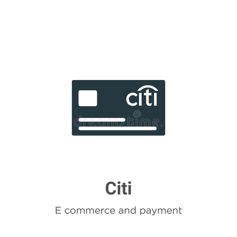 Citi Vector Icon on White Background. Flat Vector Citi Icon Symbol Sign ...
