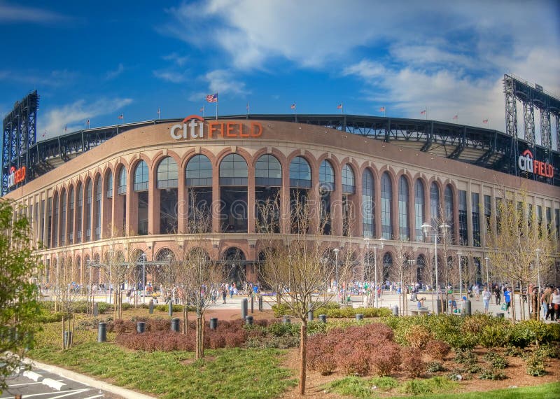 The Famous Shea Stadium Home Run Apple on Mets Plaza in the Front of ...