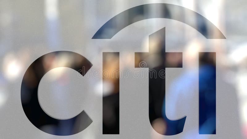 Citigroup Logo on the Modern Building Facade. Editorial 3D Rendering ...