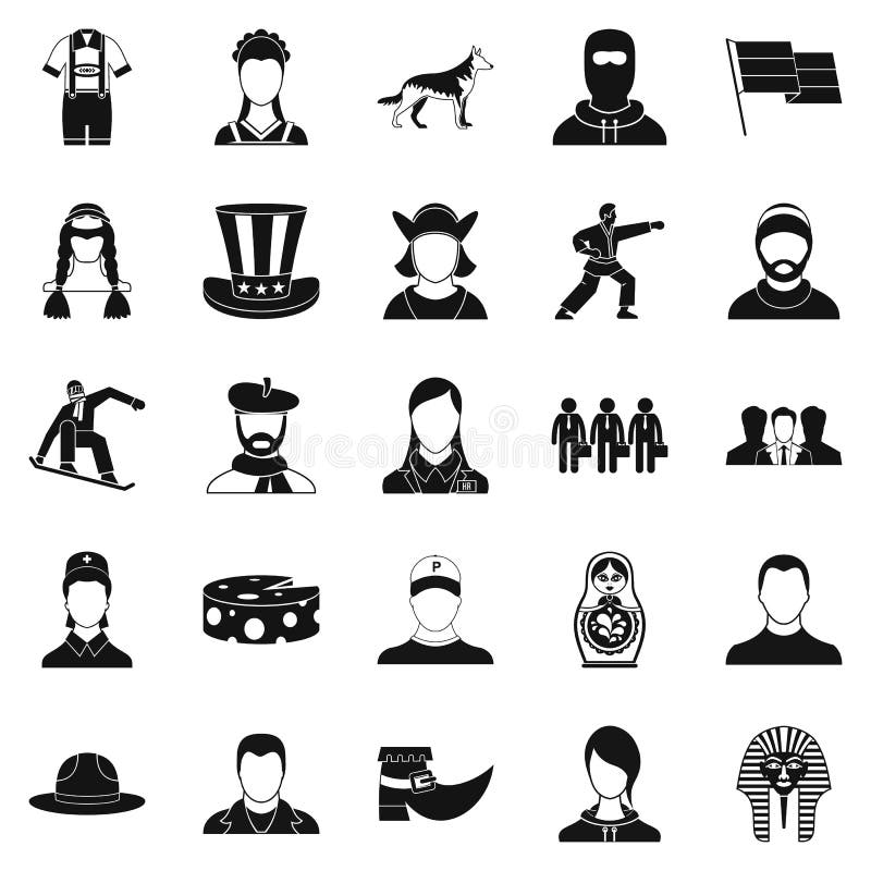 Citizen Icons Set, Isometric Style Stock Vector - Illustration of globe ...