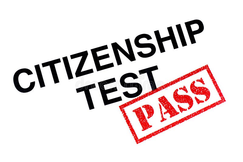 Citizenship Test Pass stock illustration. Illustration of britain ...