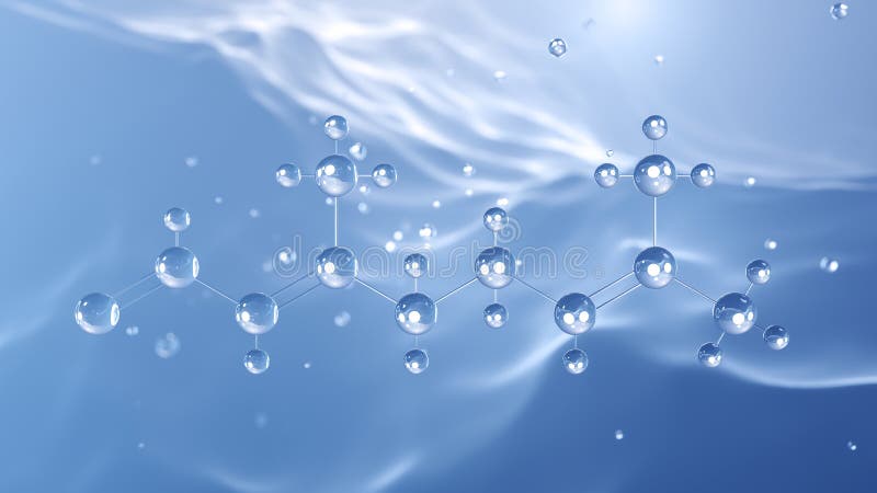 Citral Molecule, Molecular Structures, Acyclic Monoterpene Aldehyde, 3d ...