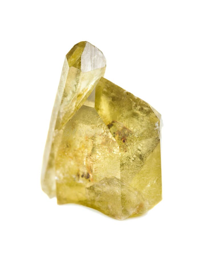 Citrine Crystals on a White Background Stock Image - Image of specimen ...