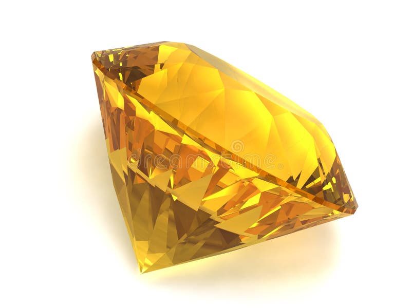 Citrine gemstone stock illustration. Illustration of tourmaline - 9144226