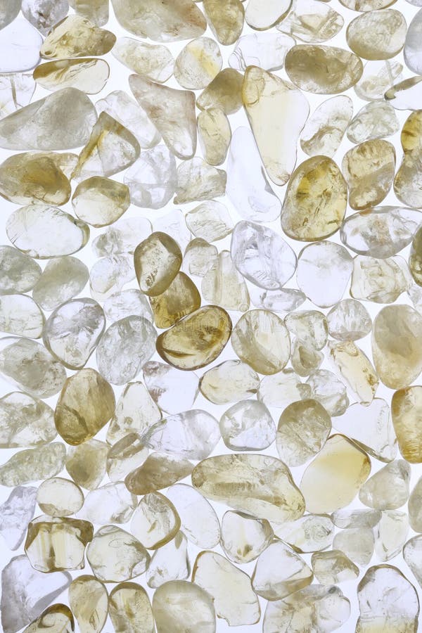Citrine Heap Stones Texture on White Light Background Stock Image ...
