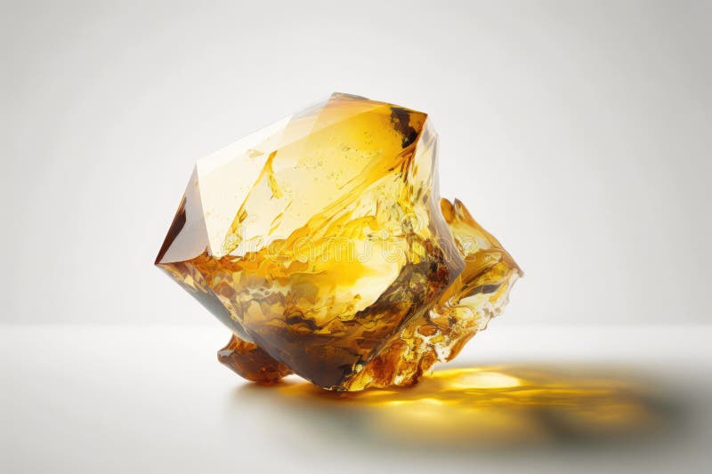 Citrine Stone on White Background. Generative AI Stock Illustration ...