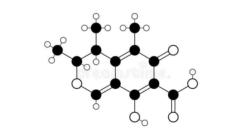 Citrinin Molecule, Molecular Structures, Mycotoxin, 3d Model ...