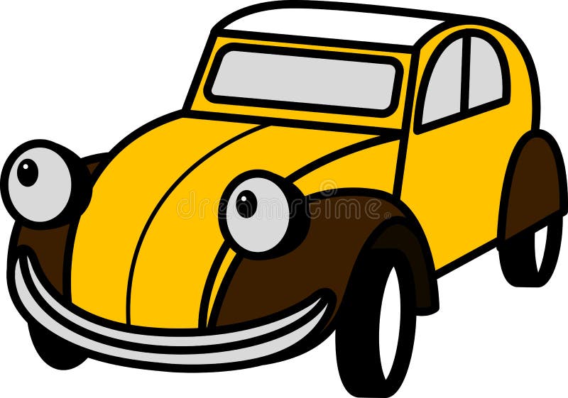 Citroen 2CV stock vector. Illustration of stylized, yellow - 23804115