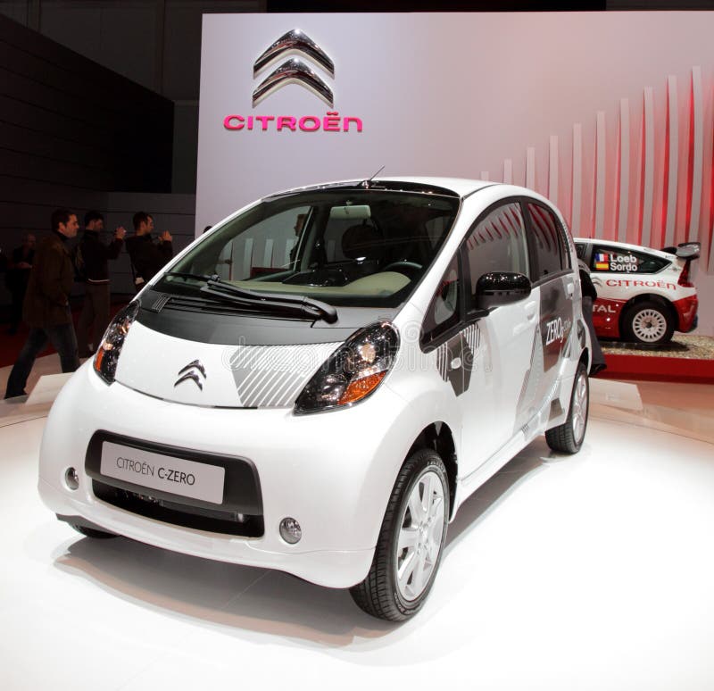 Citroen C-Zero - 2010 Geneva Motor Show Editorial Image - Image of show, performance: 13280825