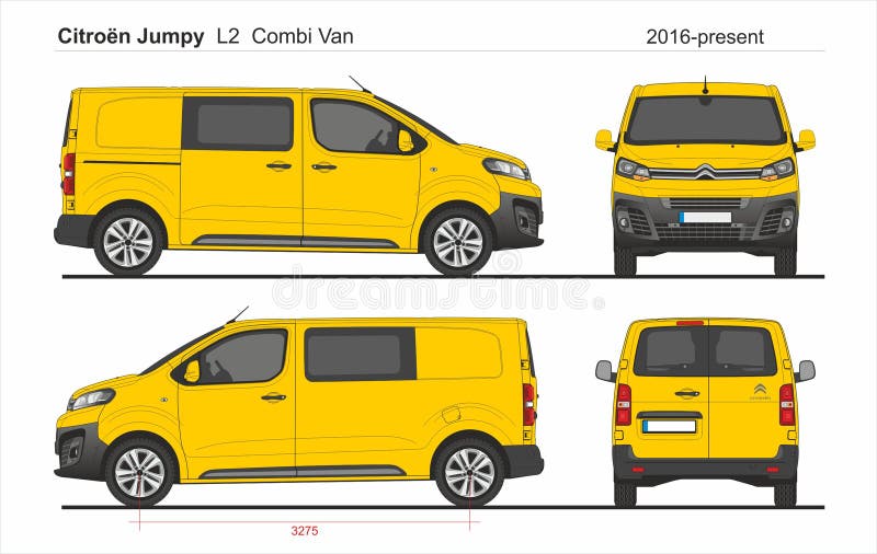 Citroen Jumpy Passenger Van L1, L2, L3 2016-present Editorial Stock ...