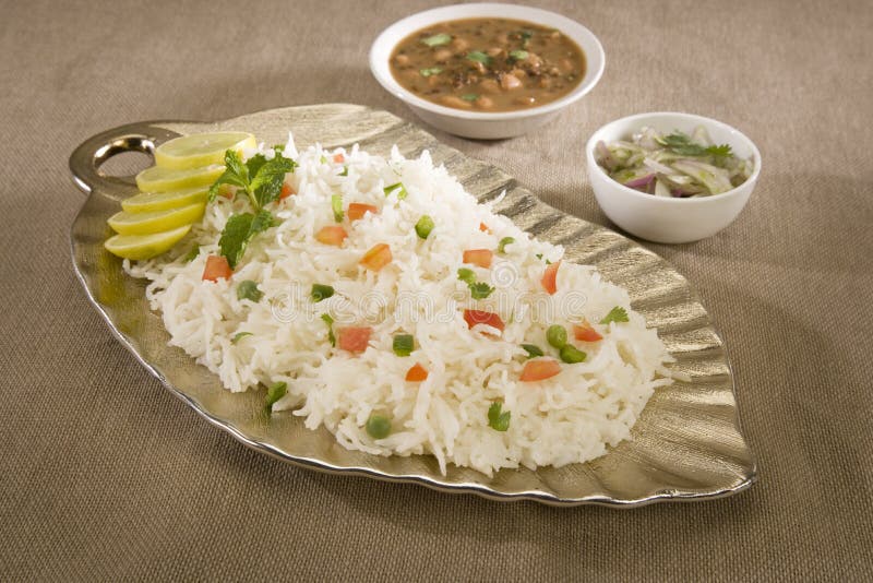 Shai Pulao of Plantaardige Rijst of Indische Plantaardige Biryani Stock ...