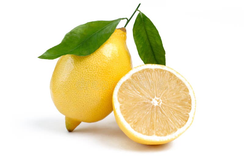 Citron Frais Sur Le Fond Blanc Image stock - Image of croix, frais ...
