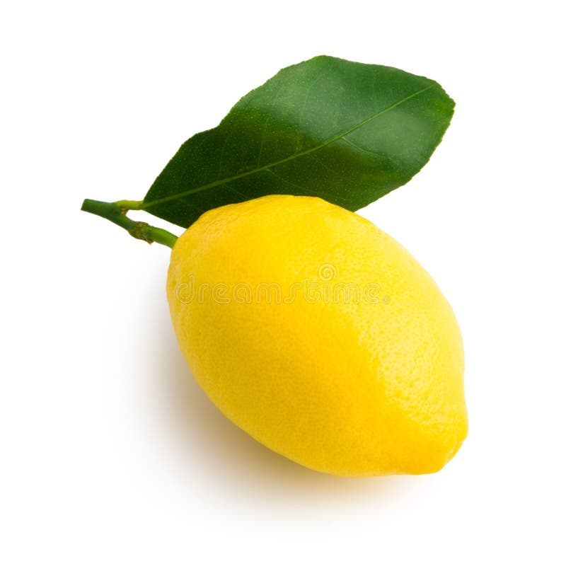 Citron jaune image stock. Image du découpage, objet, nourriture - 4612391