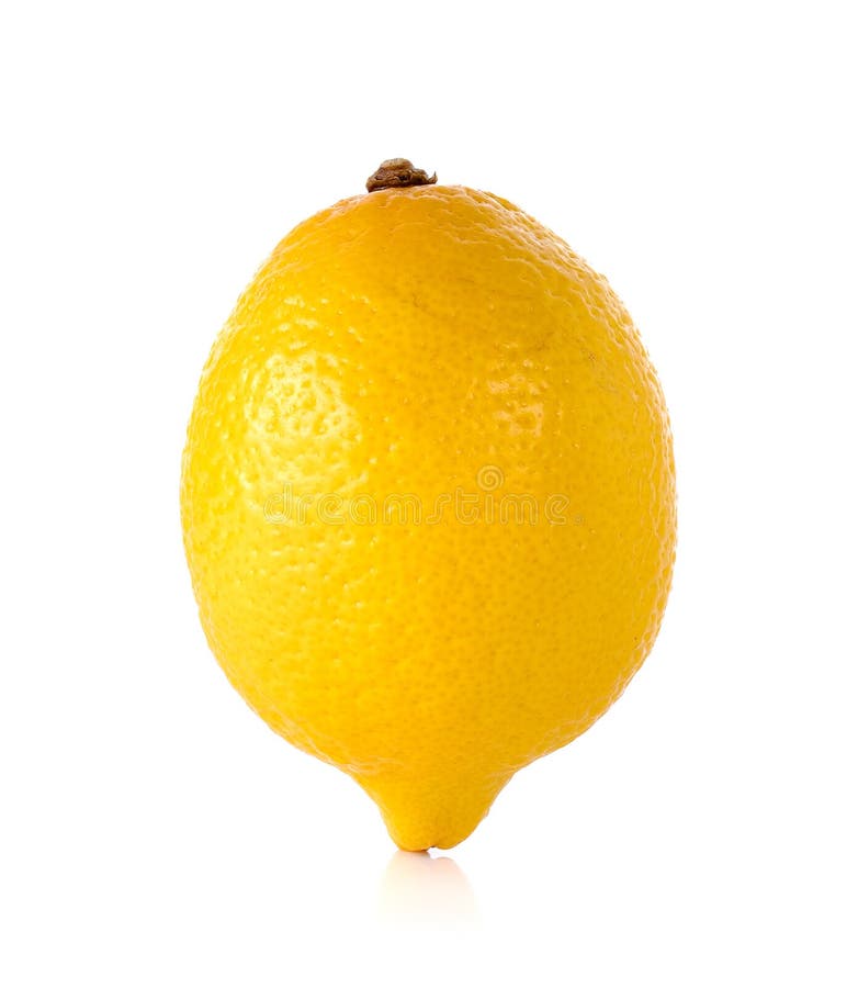 Citron Jaune Sur Le Fond Blanc Photo stock - Image du mûr, cercle: 61936940
