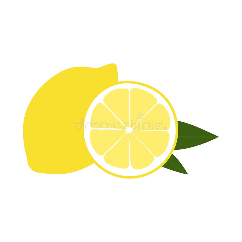 Citron Vectoriel Coupe De Citron Illustration de Vecteur - Illustration ...