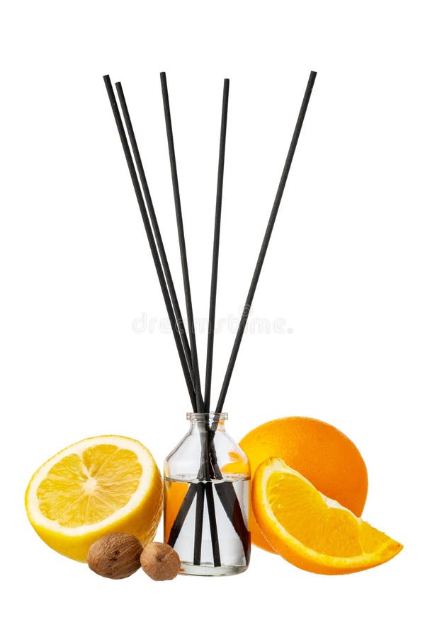 Citrus Aromatic Diffuser with Citrus Scent Isolated on White Background ...