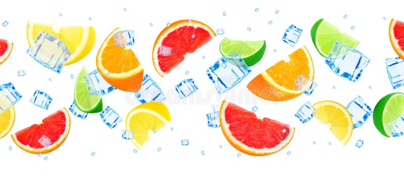 Citrus fruit with ice stock photo. Image of fresh, green - 47606530