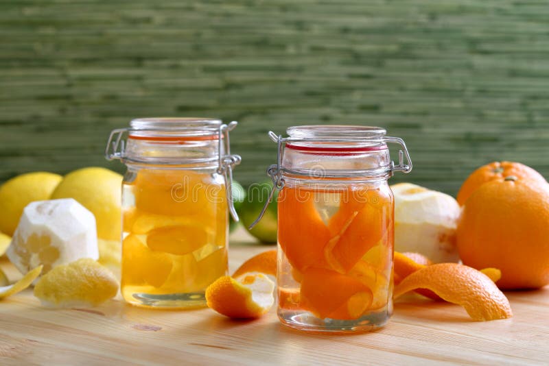 Citrus Fruit Jam with Orange and Lemon Peel Stock Image - Image of ...