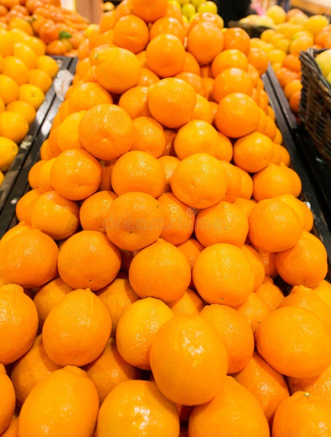 Citrus Fruit on the Supermarket Stock Image - Image of food, orange ...