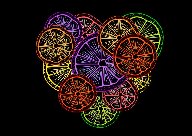 Citrus Heart Stock Illustrations – 1,240 Citrus Heart Stock ...