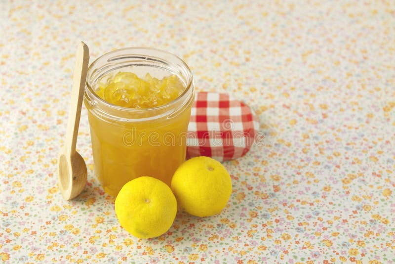 Citrus jam in glass bin stock photo. Image of pattern - 16918402