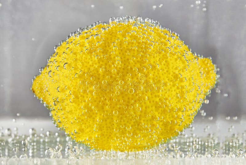 Citrus Lemon in water stock image. Image of antioxidant - 71969573