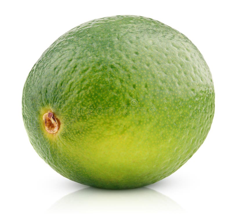 Citrus Lime Fruit Isolated on White Stock Photo - Image of refreshment ...