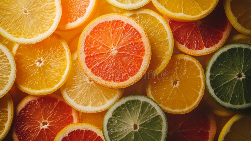 Citrus Patterns and Bright Juicy Designs Stock Image - Image of ...