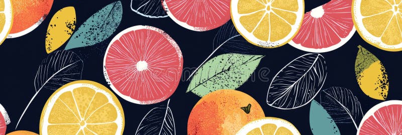 Citrus Patterns Bright Juicy Designs Stock Photos - Free & Royalty-Free ...