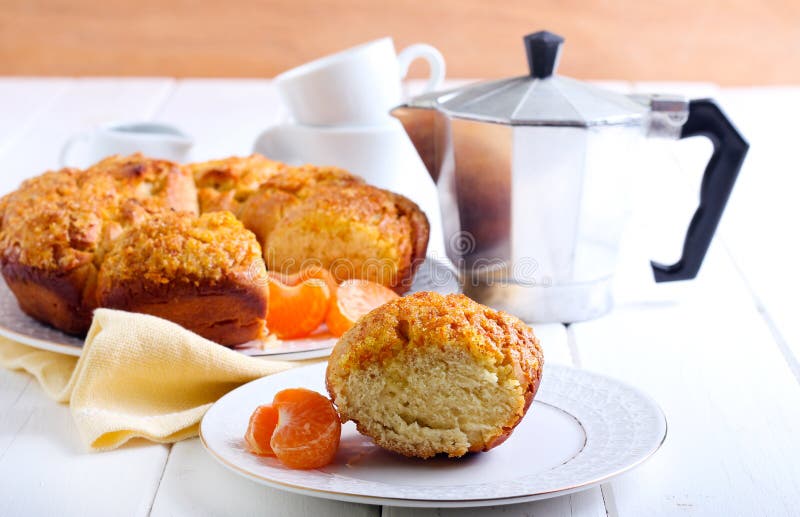 Citrus Pull Apart Coffee Ring Stock Image - Image of sweet, brunch ...