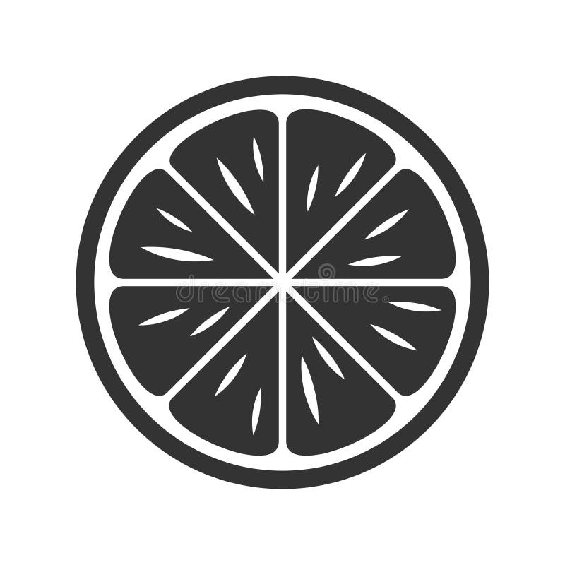 Citrus slice icon stock vector. Illustration of grapefruit - 150315790